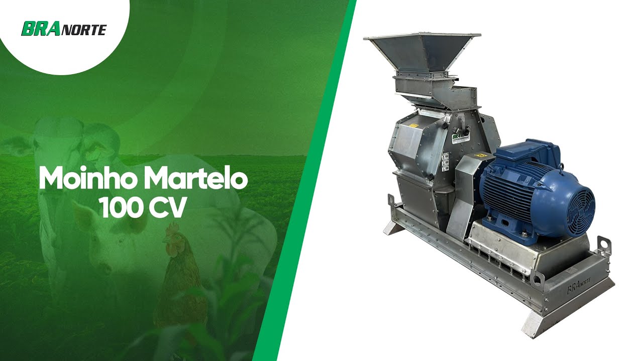 Moinho Martelo 100 CV | Triturador, Quebrador, Picador, Moedor para ...