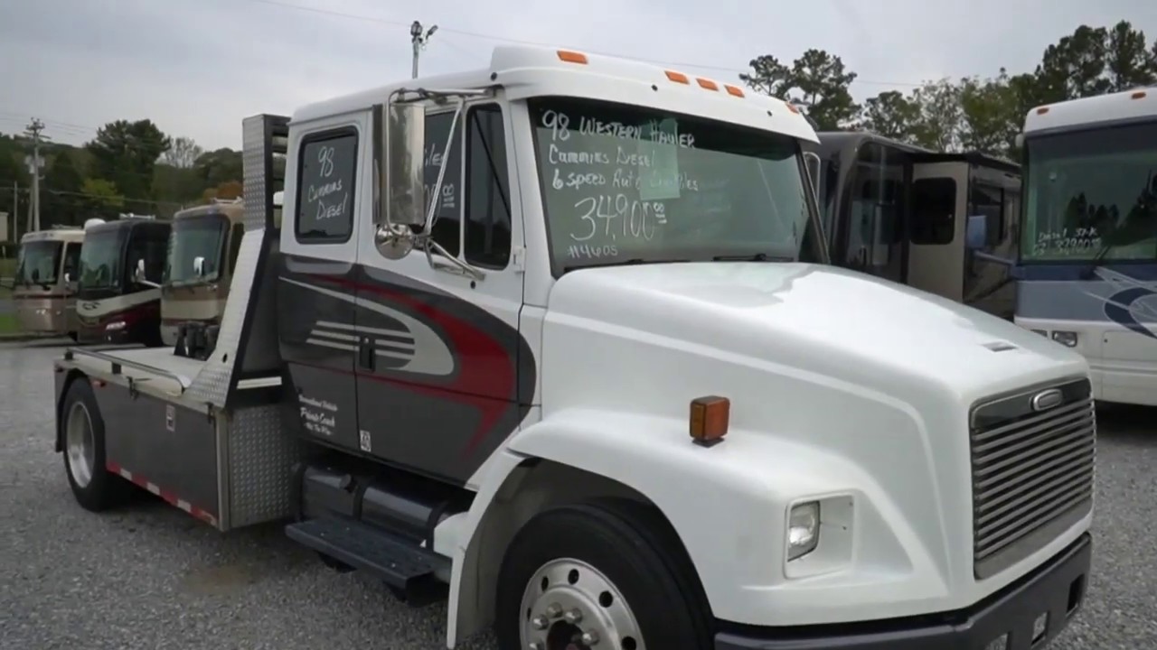 SOLD! 1998 Western Hauler Custom Toter Truck, Freightliner 8.3 Cummins ...