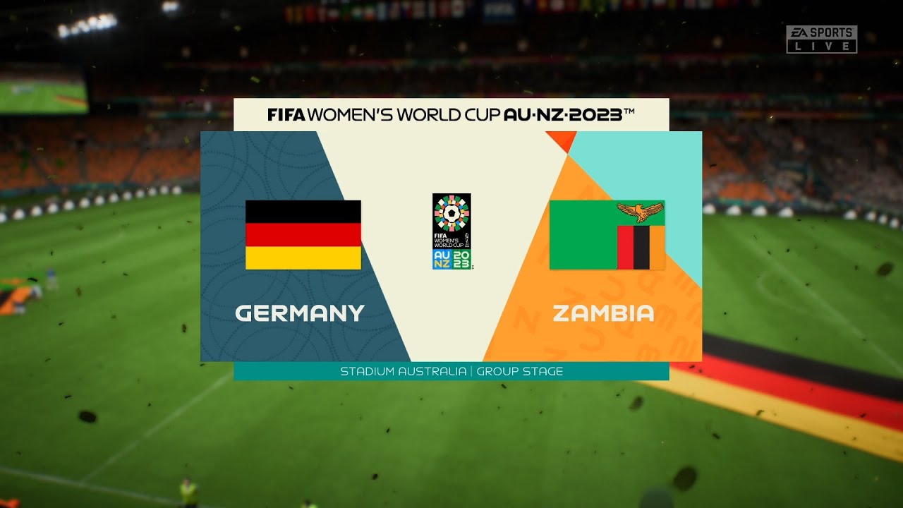 ⚽ Germany Women vs Zambia Women ⚽ | International Friendly (07/07/2023 ...