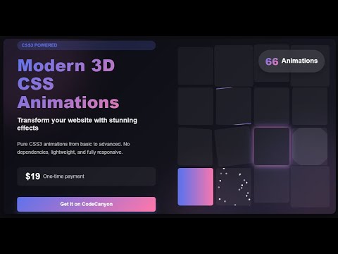 66 Modern 3D CSS Animations – Elevate Your Web Design in 2025! - YouTube