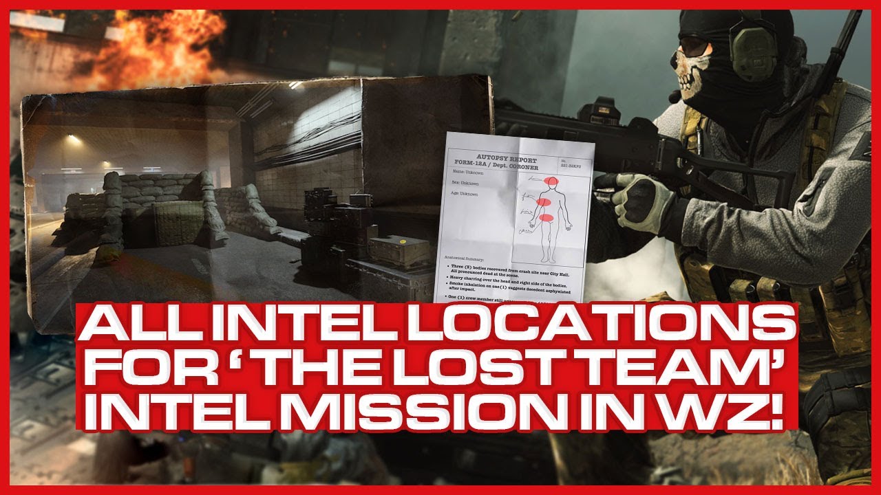 All Intel Locations for the 'The Lost Team' Mission in Warzone (Season ...