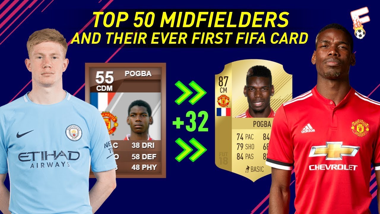 Top 50 Midfielder and Their First Ever FIFA Card ⚽ Then and Now ⚽ ...