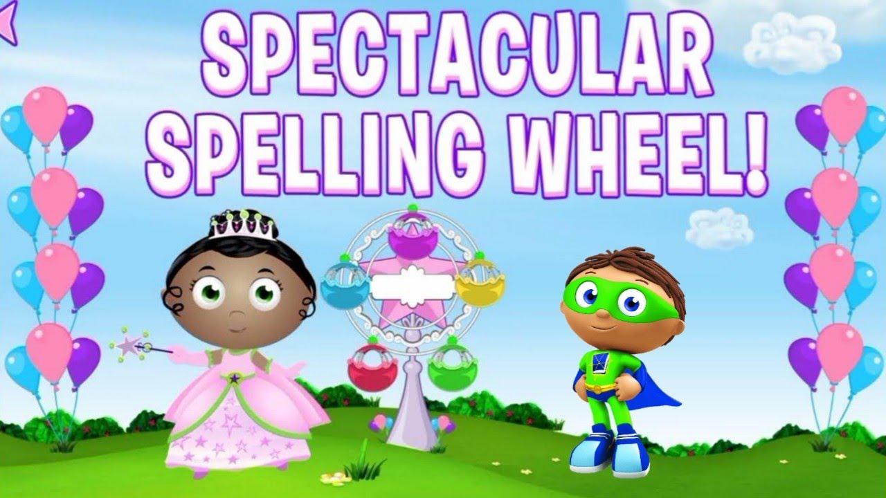 Super Why! Princess Pea's Spectacular Spelling Wheel || New Episode ...