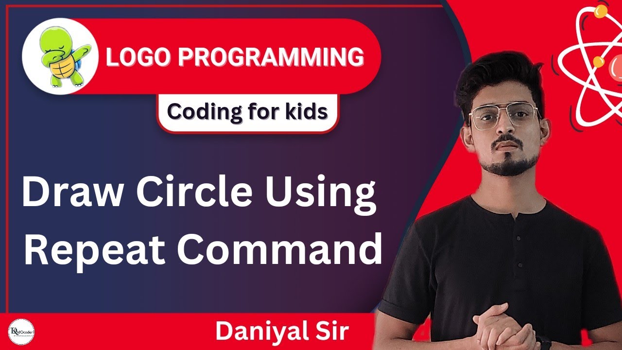 Draw a circle using Repeat Command | Repeat Command | MSW LOGO Lec -18 ...