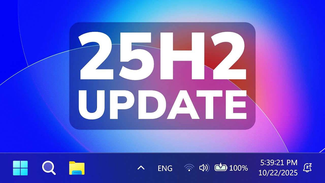 New Big Windows 11 25H2 October Update – New Taskbar Battery Icons and ...