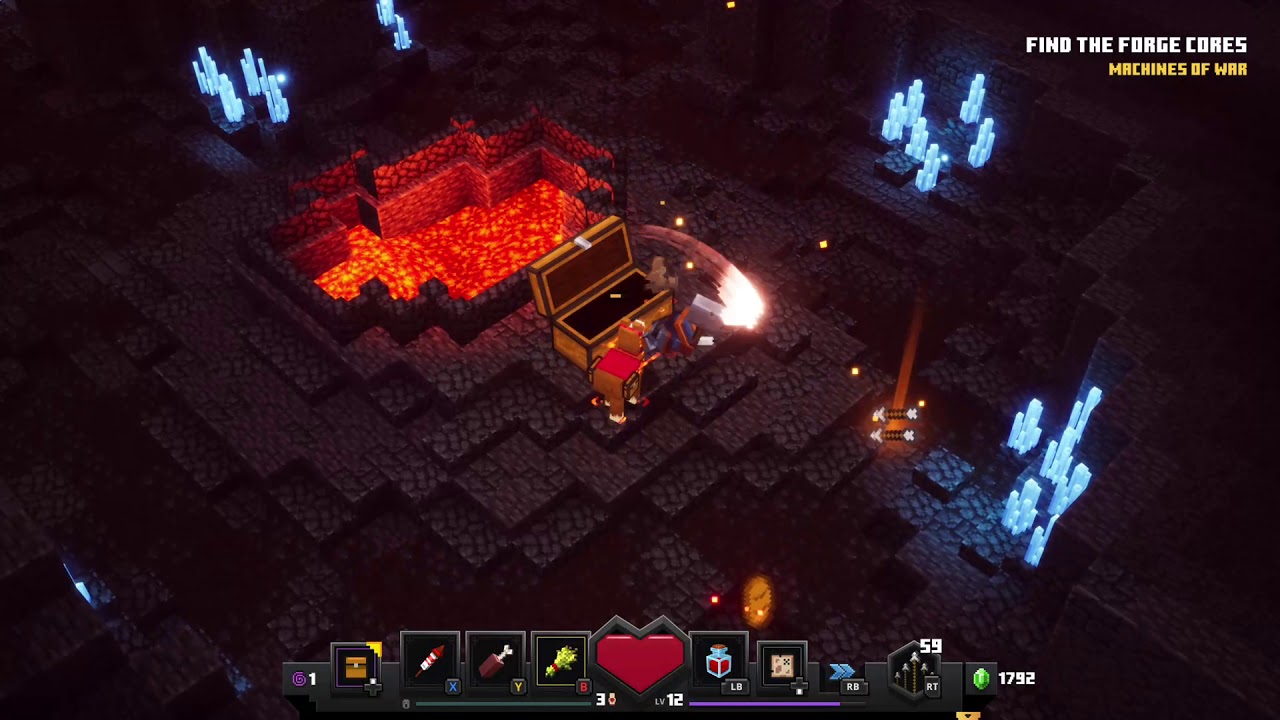 Minecraft Dungeons - Fiery Forge walkthrough - YouTube
