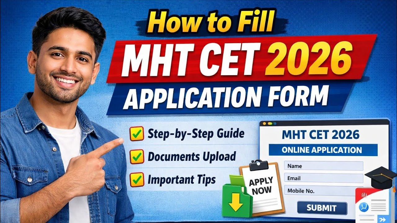 MHT CET Application Form FIlling 2026 | step by step mht cet 2026 ...
