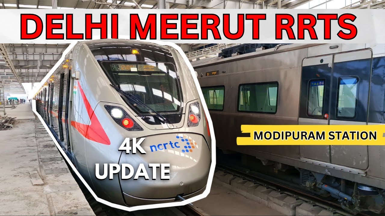 Delhi meerut RRTS modipuram Station | #rslive | 4K - YouTube