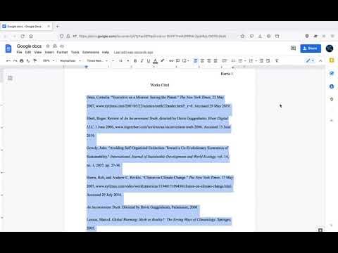 How to create a Hanging Indent in Google Docs | MLA Format | Google ...