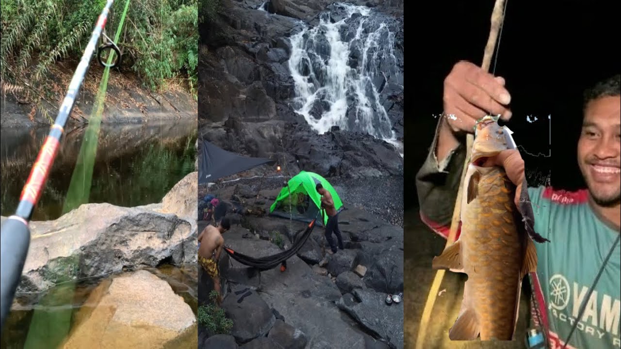 នៅទន្លេទឹកឆាយស្ទឹងដាច់ ដាក់ម៉ងបបក់ត្រី និងបោះតង់ស្ទូចត្រីពេលយប់ - YouTube