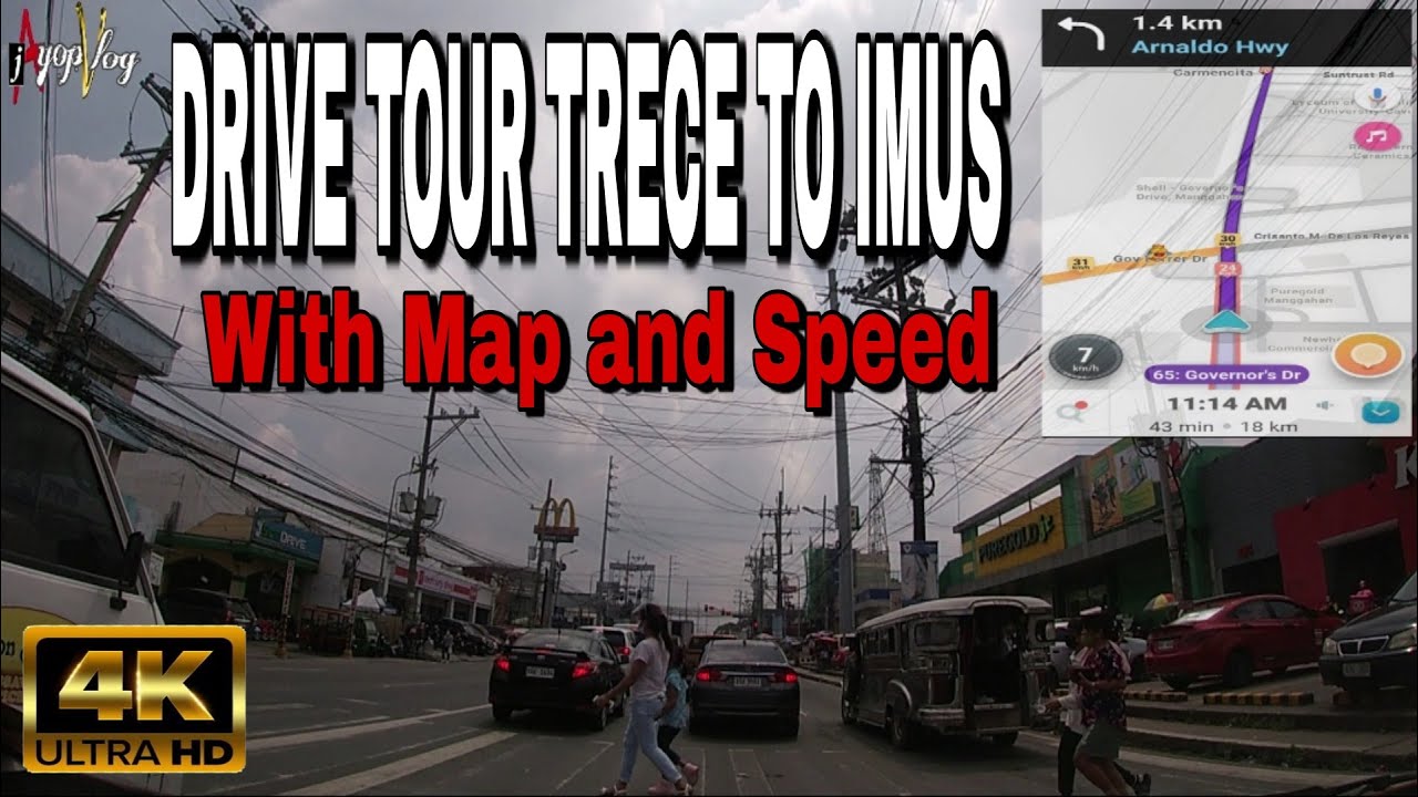ROAD TRIP FROM TRECE MARTIRES TO IMUS CAVITE PHILIPPINES WITH MAP ENJOY ...