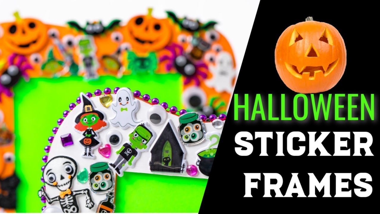 Sticker Haul Halloween Frame DIY - YouTube