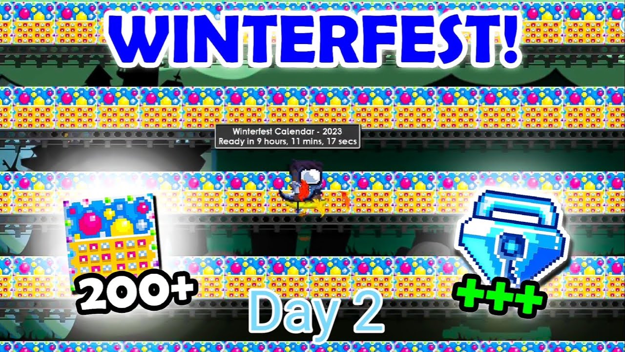 Growtopia Opening 200 Winterfest Calendar (Got 2 Epic Item) day 2 - YouTube