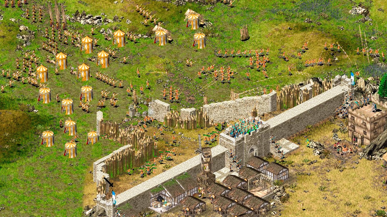 Stronghold Remastered - 7. BREAKING THE SIEGE (Very Hard) | Military ...