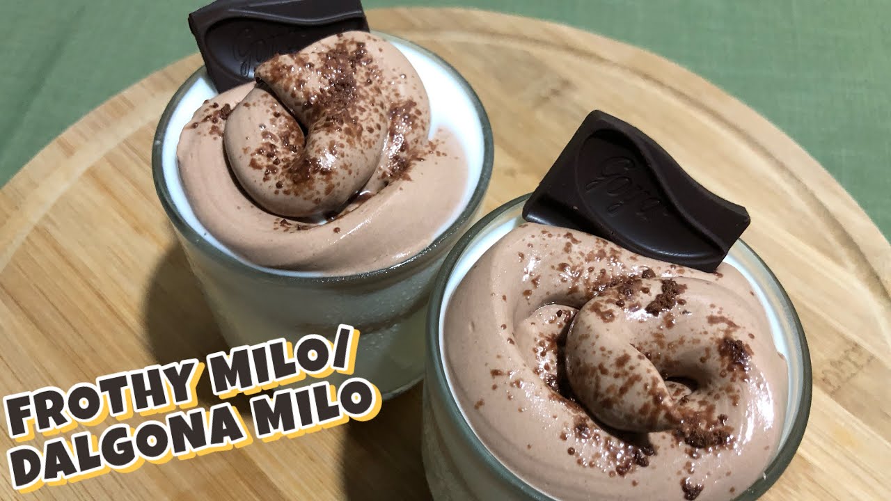 HOW TO MAKE FROTHY MILO | DALGONA MILO | 3-ingredient recipe - YouTube