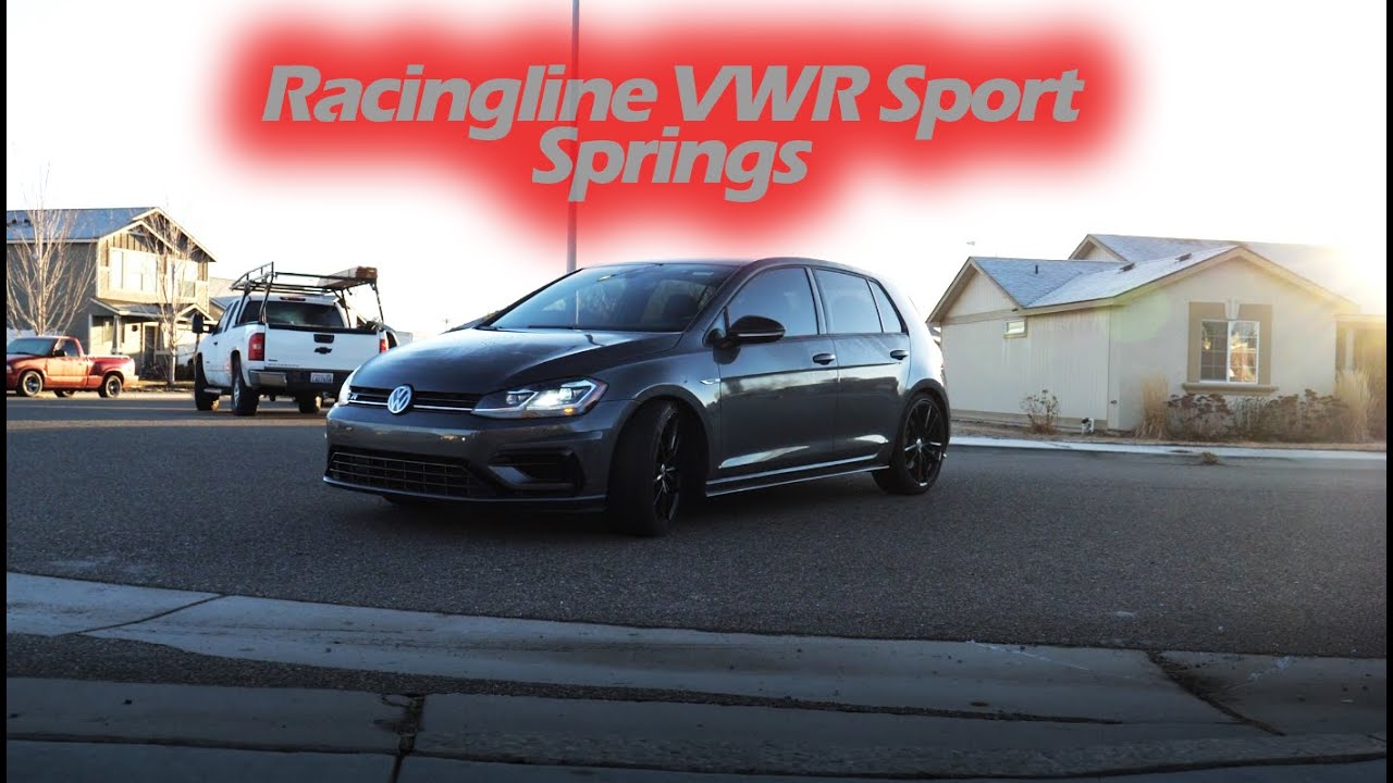 Installing Golf R Racingline VWR Sport Springs/ channel updates! - YouTube