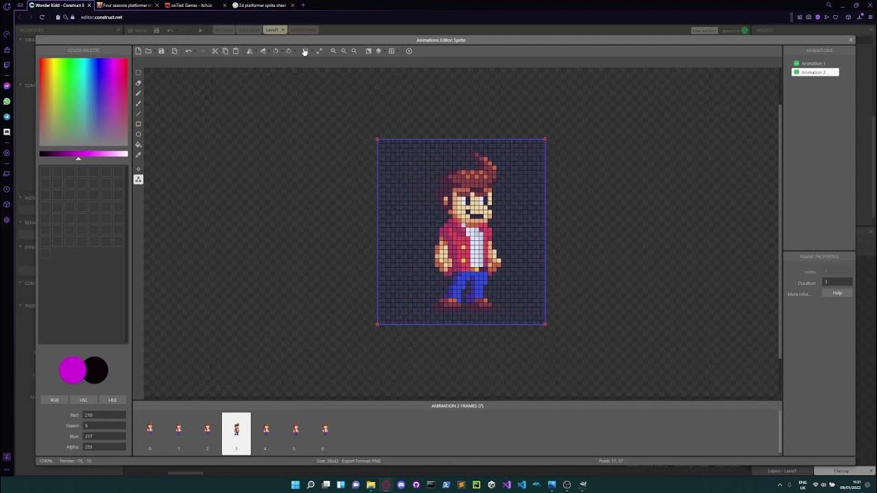 How do I get sprites into strips for Construct animations? - YouTube