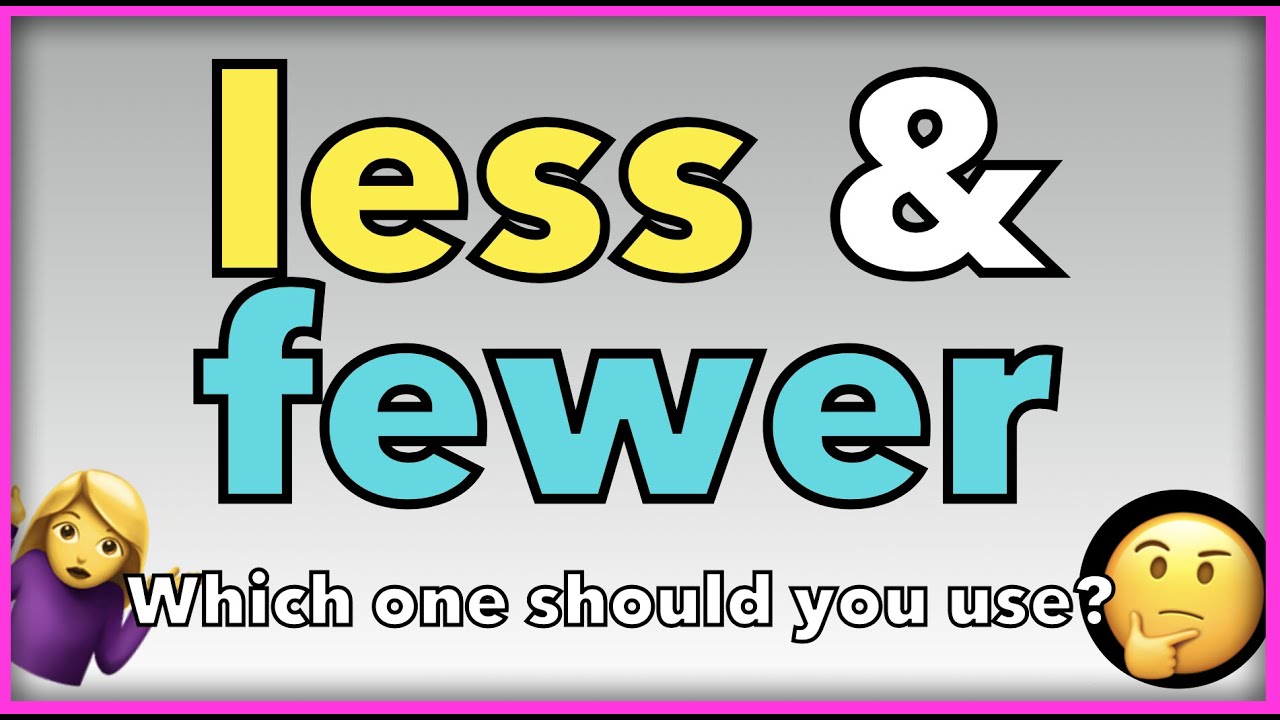 Use Less or Fewer? Learn the rule in this video! 🙌 Grammar Guide 👏 ...