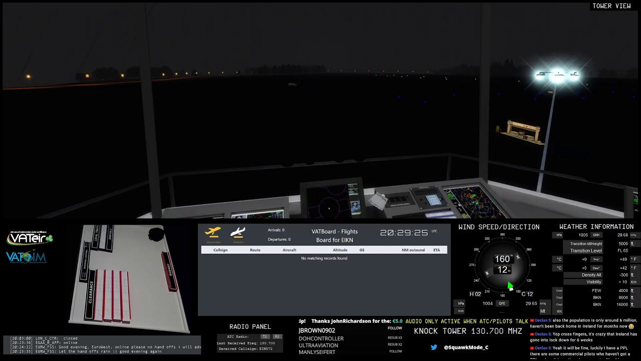[VATSIM ATC] Knock Tower [EIKN], Live Stream 22/10/2020 - YouTube