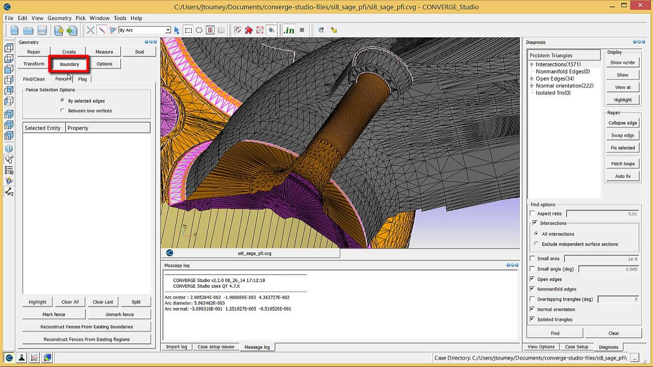 CONVERGE Studio 2.2 Training: Diagnosing and Repairing Surface Defects ...