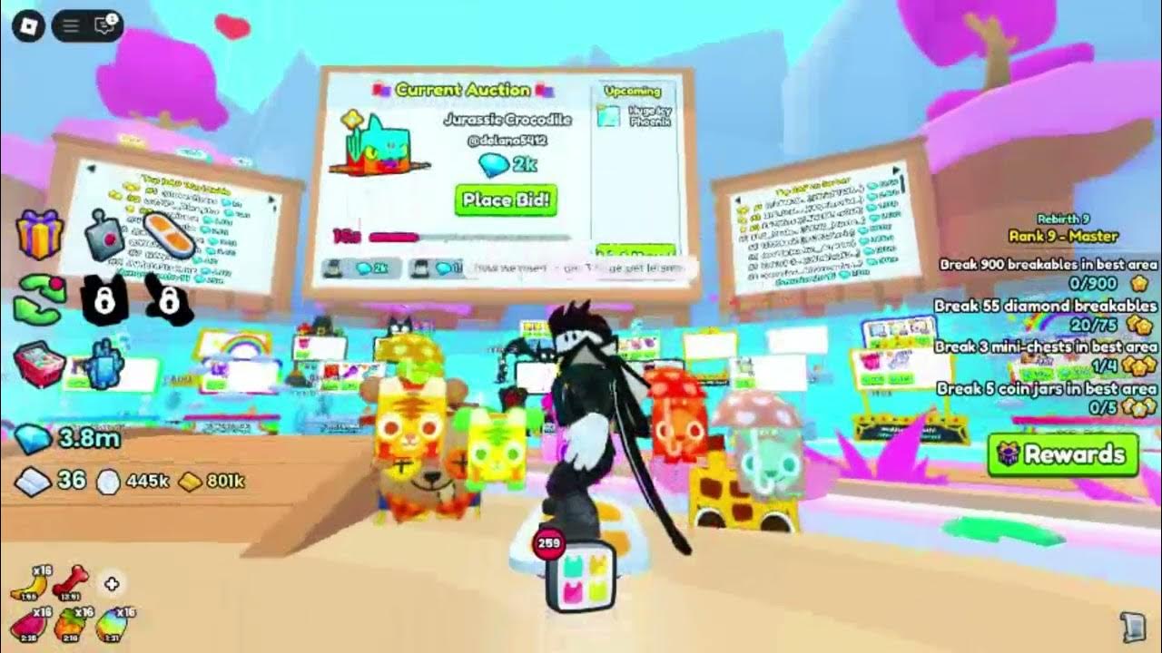 Day 1 adding +1 huge everyday until i trade them for titanic | Pet Simulator 99 | - YouTube