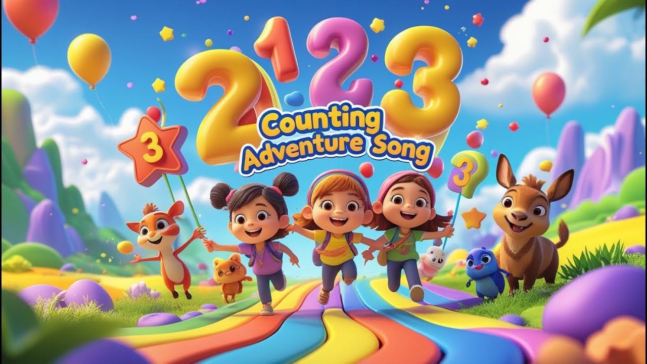 123 Counting Adventure Song 🔢 | Fun Numbers Song for Kids | Learn to ...