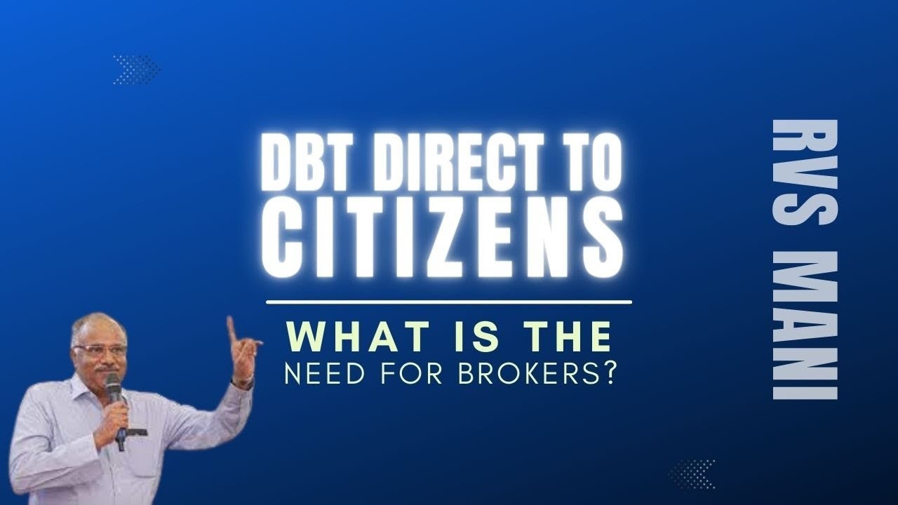 RVS Mani | When benefits come from Govt to citizens, what is the need ...