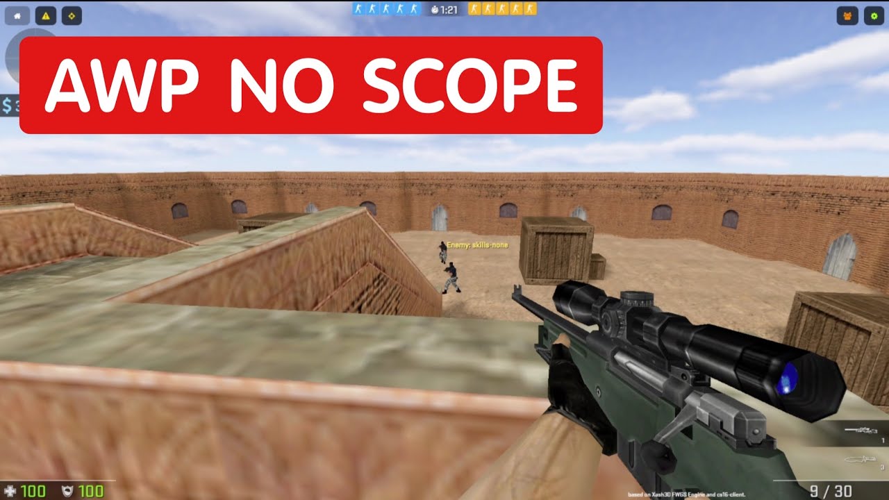 No Scope AWP Kill - CS 1.6 BY RIDSHARE - YouTube
