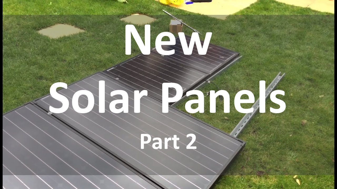 Fitting New Solar Panels - Part 2, Inside - 12v Solar Shed - YouTube