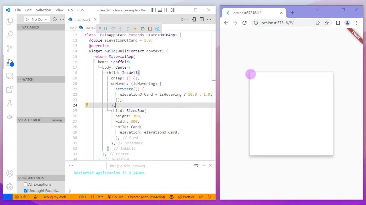 FLUTTER | Card onHover - YouTube