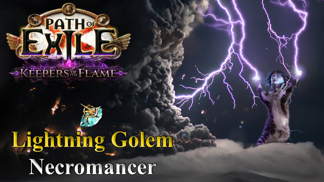 PoE 3.27 (Keepers of the Flame) - 150m DPS Lightning Golem Necromancer ...