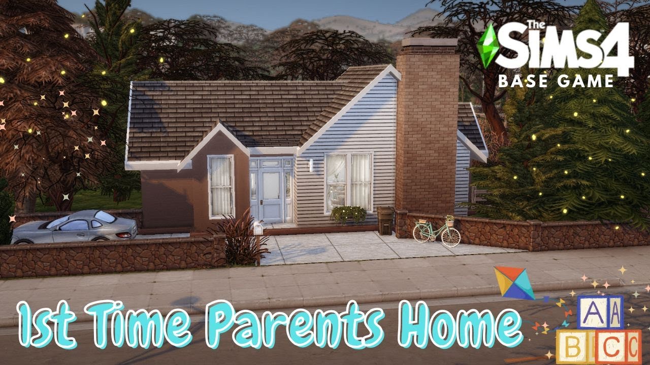 || Simple Base Game Family Home || 1st Time Parents || 25k || Sims 4 ...