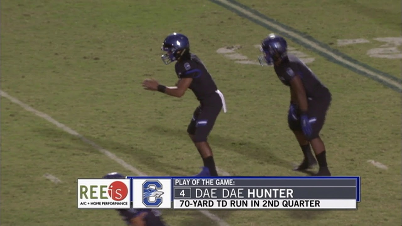 Dae Dae Hunter Avoids Defenders for 70 Yard TD Run - YouTube