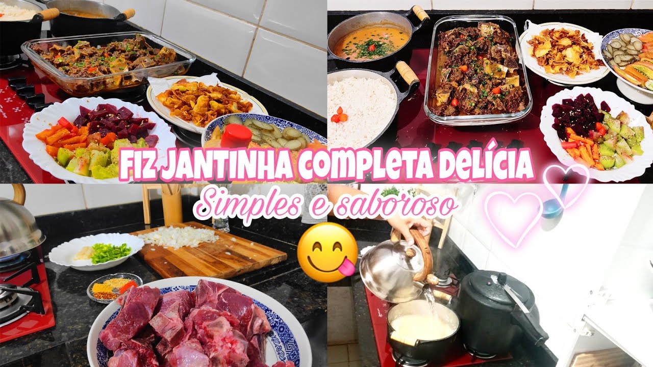 FIZ JANTINHA COMPLETA DELÍCIA |DONA DE CASA COZINHANDO|COMIDA CASEIRA ...