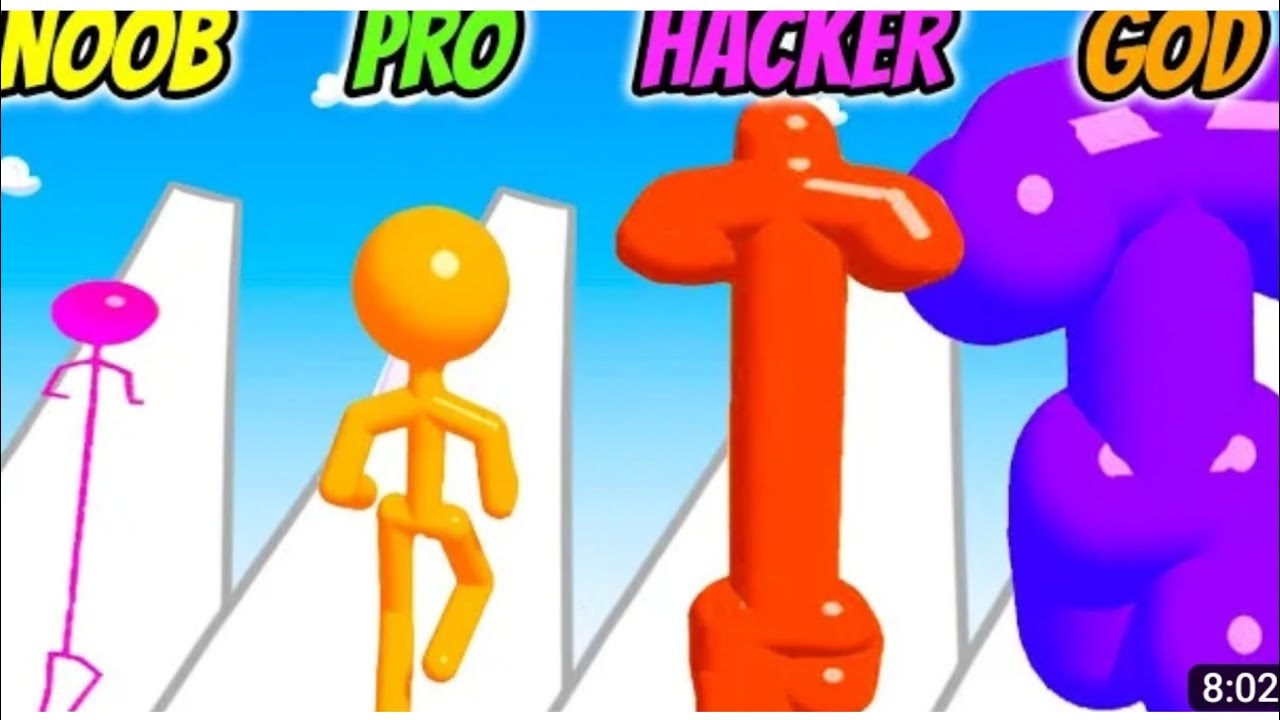 Tall Man Run NOOB vs PRO vs HACKER LEVEL.108-129 hacker vs boss ...