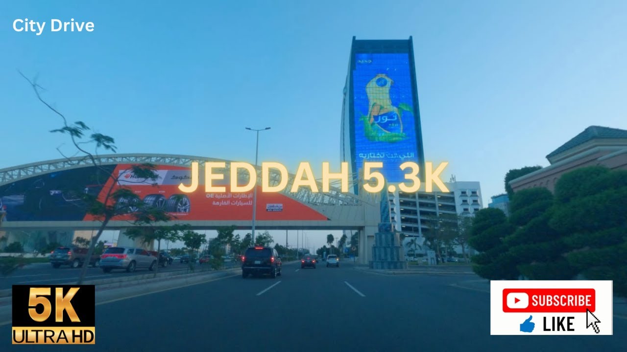 5.3K Jeddah Saudi Arabia Drive | Night Tour | Amazing View - YouTube