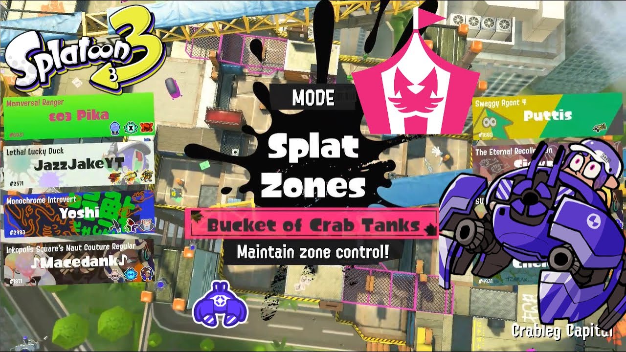 Splatoon 3 Challenge - Bucket of Crab Tanks - YouTube