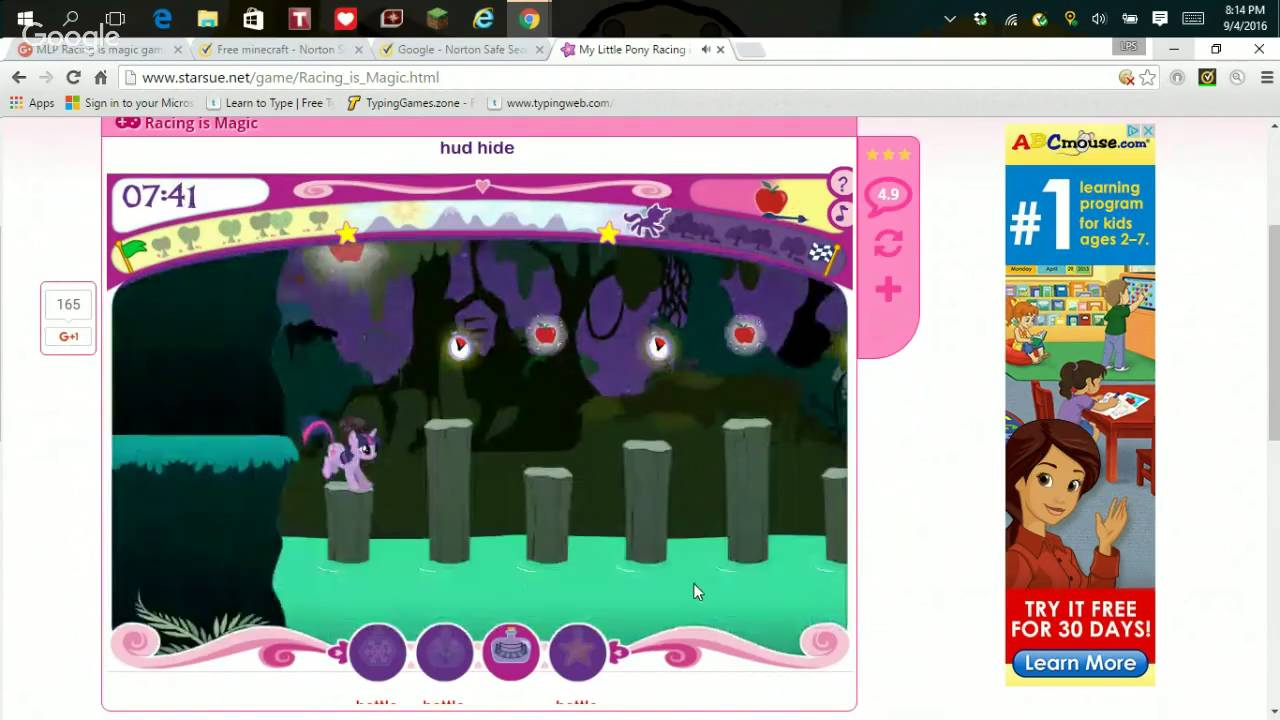 MLP Racing is magic game - YouTube