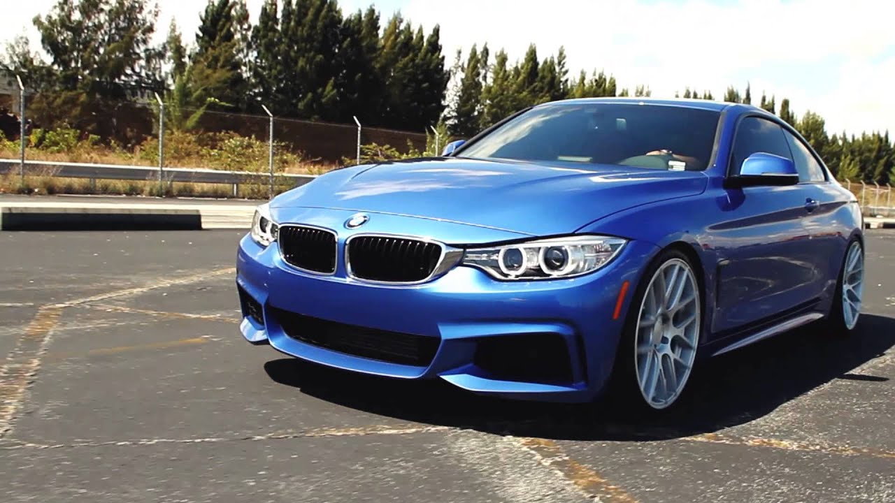 BMW F32 M SPORT ON VELGEN WHEELS VMB7 20X9 & 20X10.5 - YouTube