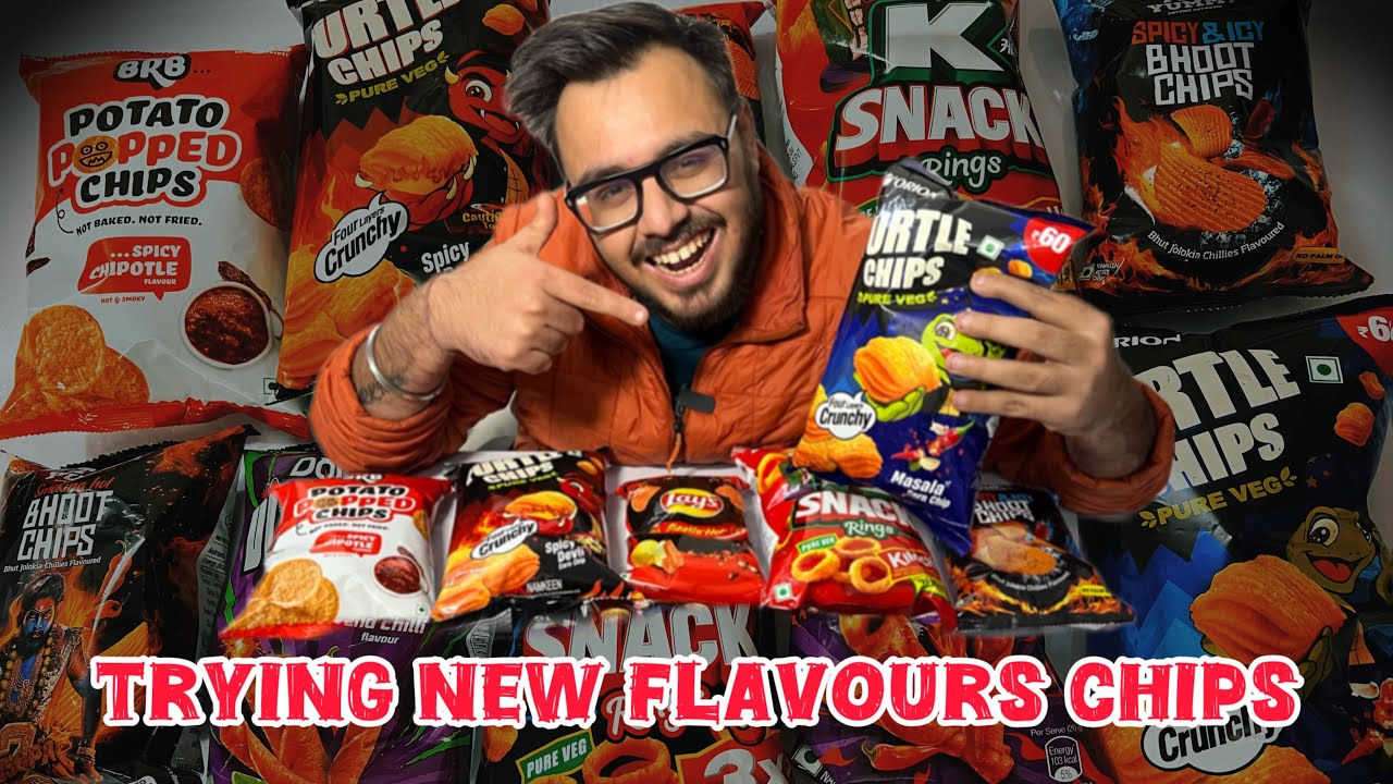 Trying Top 10 Hot & Spicy Chips ! - YouTube