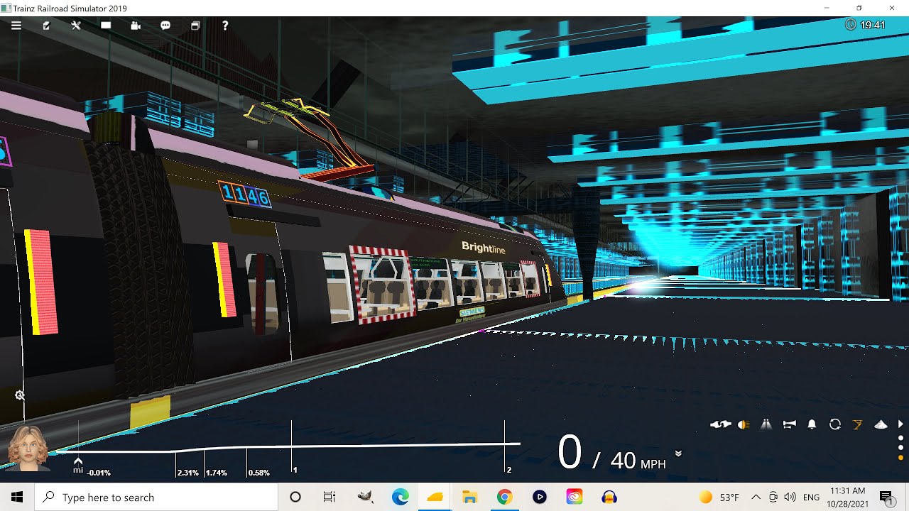 Fictional Brightline High-Speed Train Test Drive @200+mph! American ...