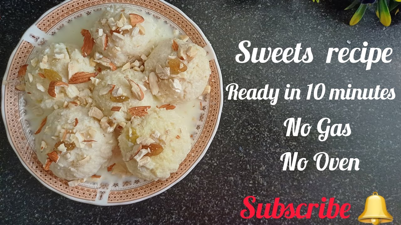 Mithai recipe| Ready in 10 mins without using gas or oven @MrsGill2359 ...