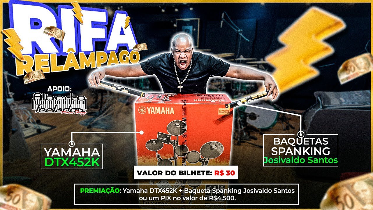 RIFA RELÂMPAGO GALERA, DTX452K OU PIX R$4500 A HORA É AGORA. - YouTube
