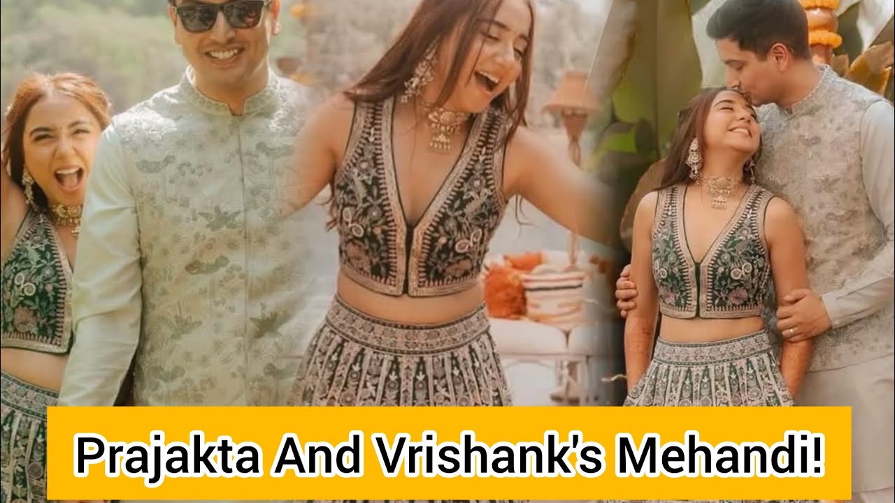 Mostly Sane AKA Prajakta Koli Stuns In A SEWAA Lehanga At Her Mehandi ...
