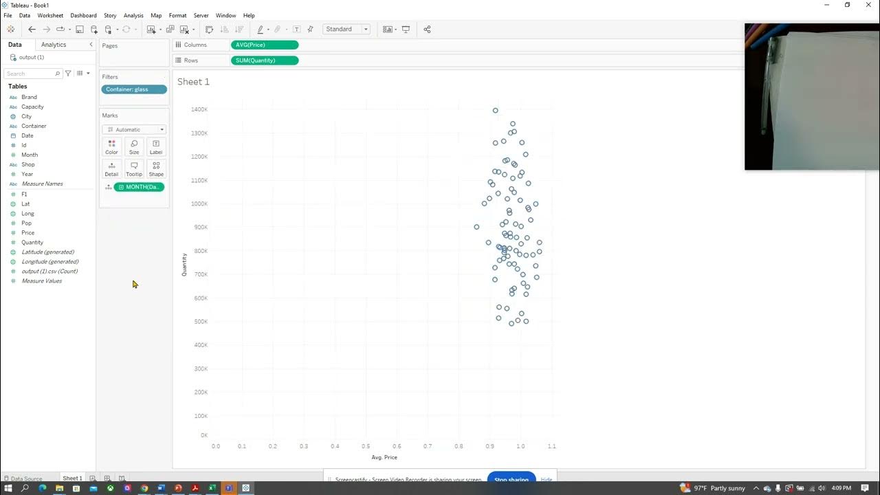 Optimizing Revenue by estimating elasticity using simple Linear Regression in Tableau - YouTube