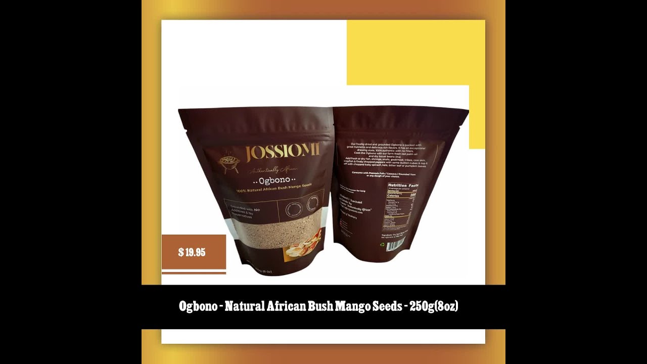 Ogbono - Natural African Bush Mango Seeds - 250g(8oz) - YouTube