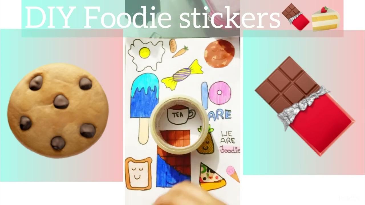 DIY FOOD STICKERS - YouTube