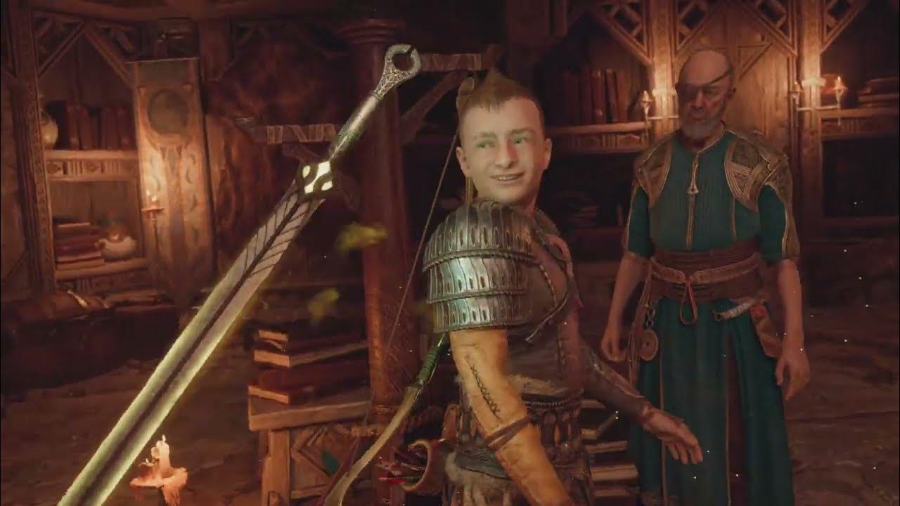 Odin Gifts Atreus A Sword (Ingrid) GOD OF WAR RAGNAROK PS5 - YouTube