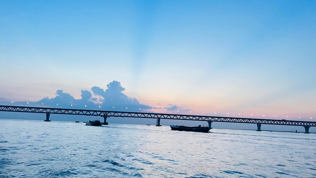 Evening view of padma setu - YouTube