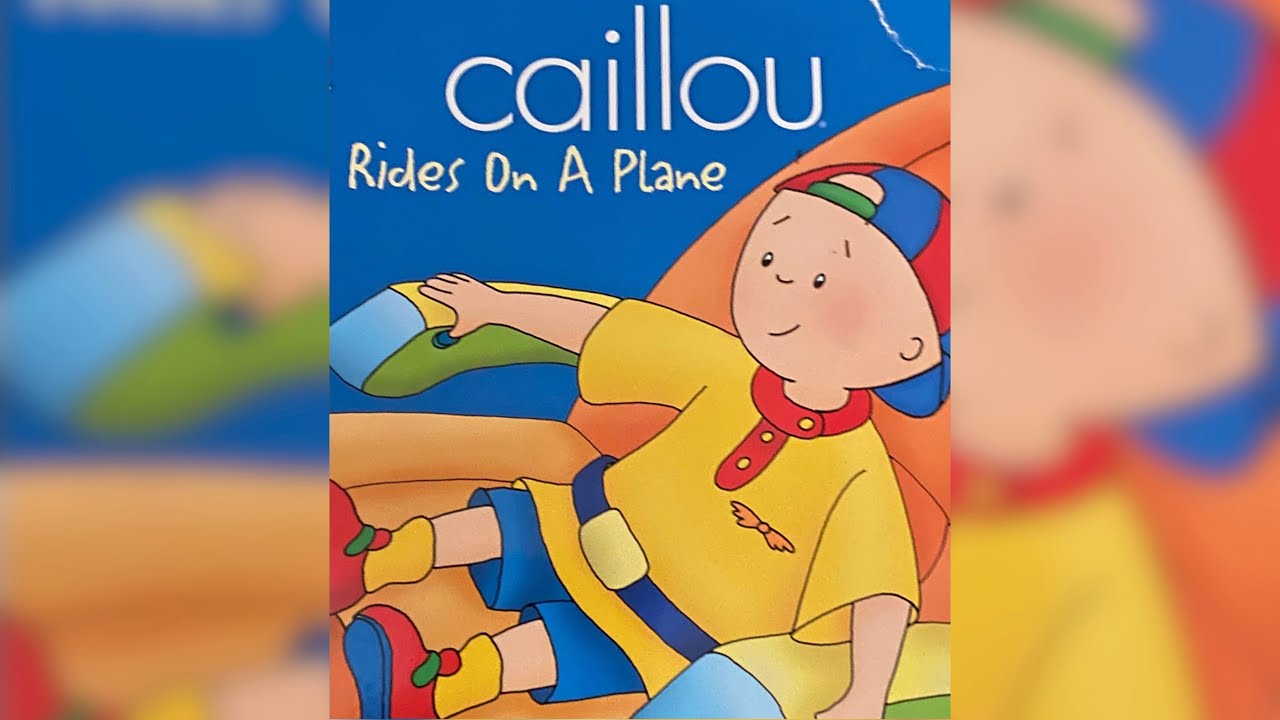 Caillou rides on a plane #caillou#pbs#booktube#kidbooks#toddlerstories# ...